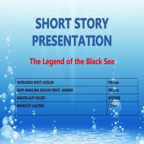 Short story presentation | PPTX