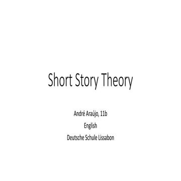 Short Story Theory | PPTX