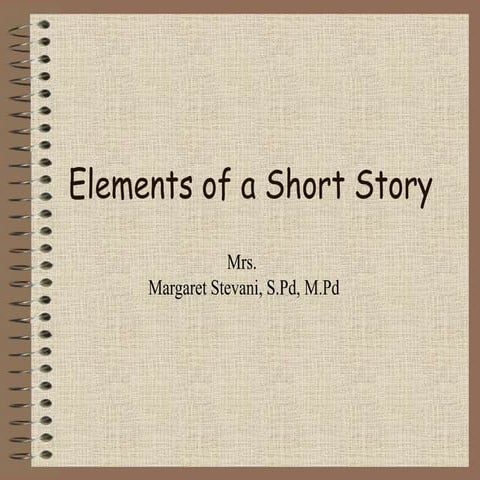 Short story writing lesson that contain the main section included in ...