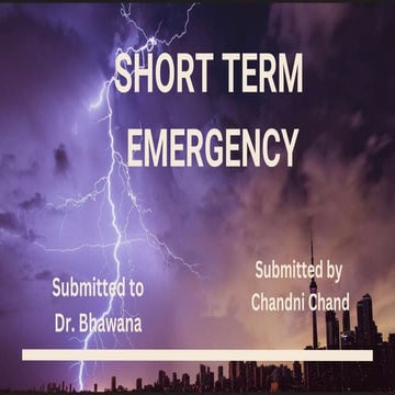 Short term emergency .pptx
