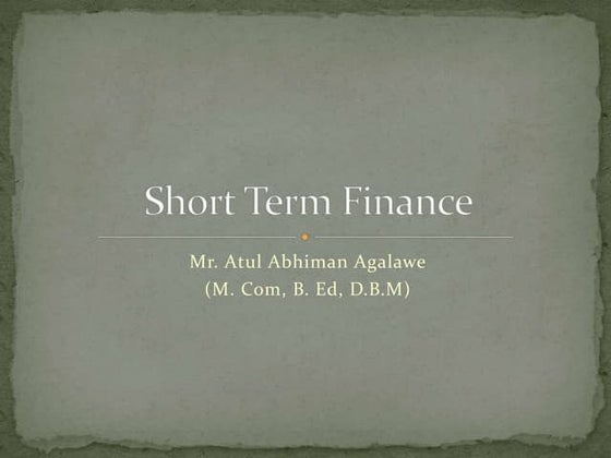Financial Instruments | PPT