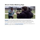 Short video making app | PDF