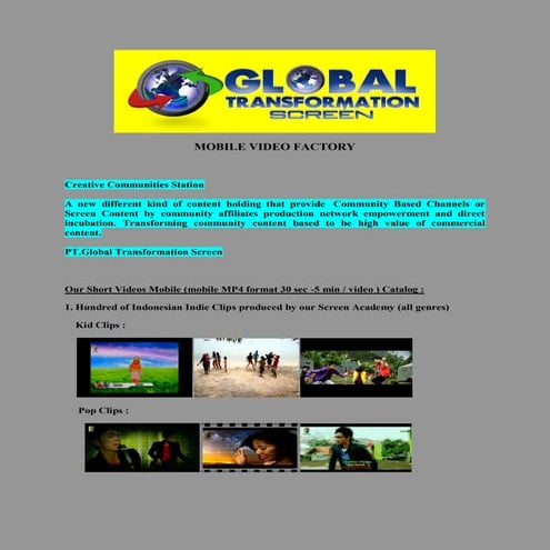 Short videos mobile (gts) | PDF