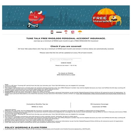 POLICY WORDING & CLAIM FORM | PDF