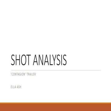 Shot analysis | PPTX