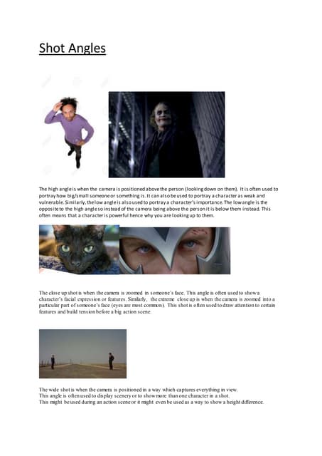 Camera Angles | PPT