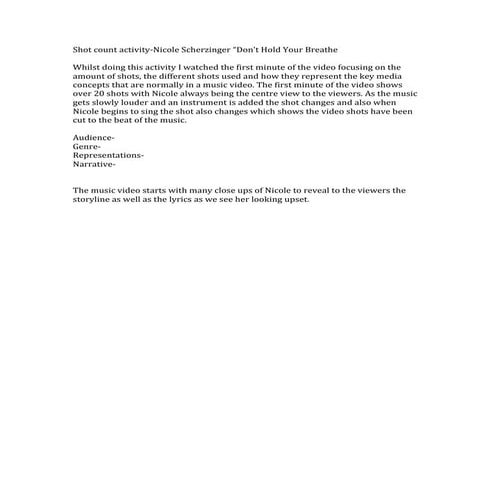 Shot count activity | DOCX