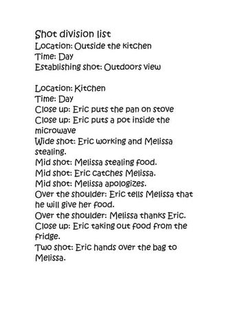Shot division list | PDF