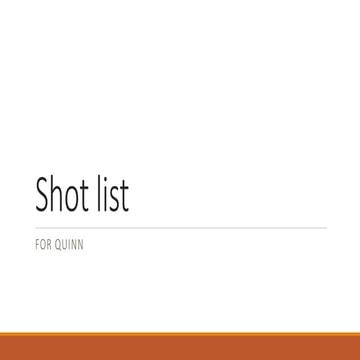 Shot list | PPTX