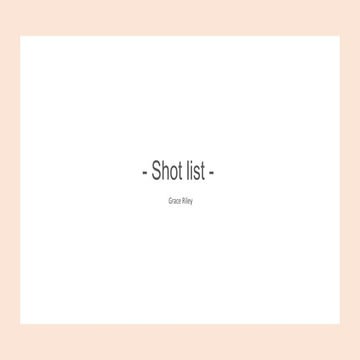 shot list | PPTX