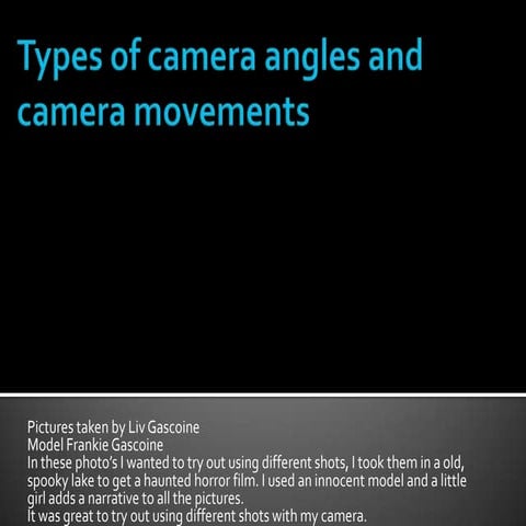 Camera angles and shots | PDF
