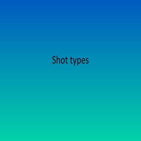 Shot types | PPT