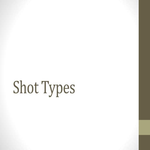 Shot types | PPTX | Video Production | Content Production