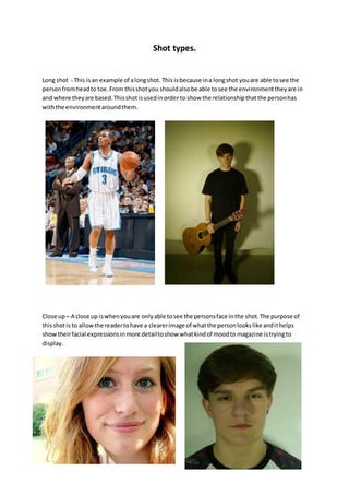 Codes and conventions + type of shots | PPT