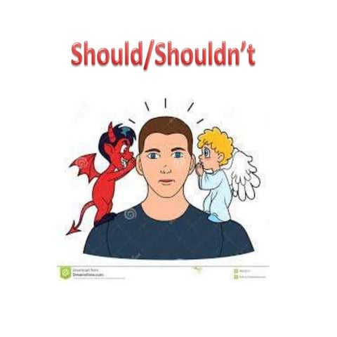 Modal verbs : should - shouldn't | PPTX
