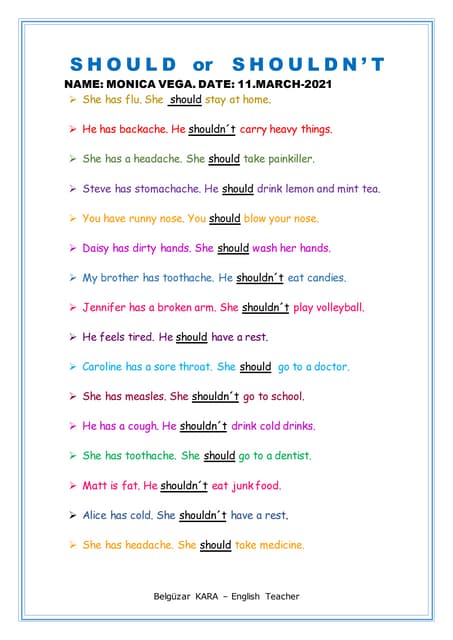 Should shouldnt | PDF