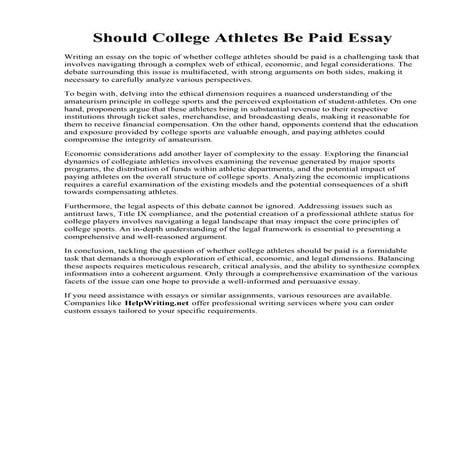 Should College Athletes Be Paid Essay.pdf