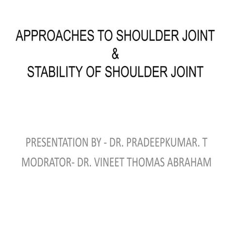 Shoulder | PPT