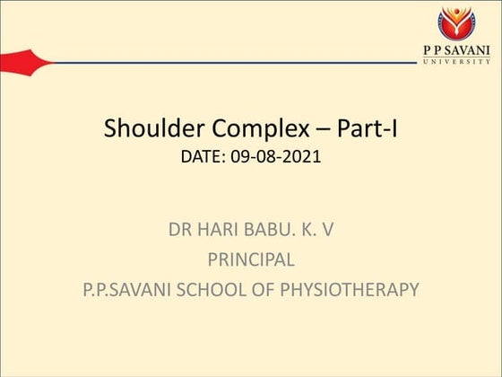 OVERVIEW OF THE BIOMECHANICS OF THE SHOULDER COMPLEX.pptx