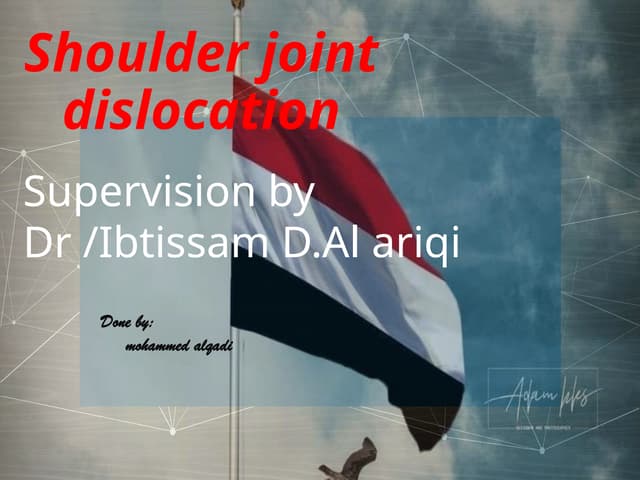 Shoulder Dislocation | PPT
