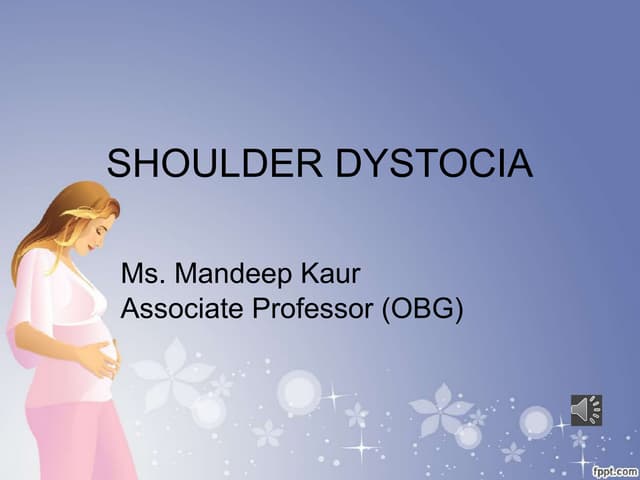 shoulder Dystocia.pptx
