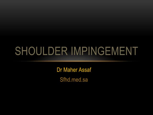 Tests for shoulder joint | PPTX