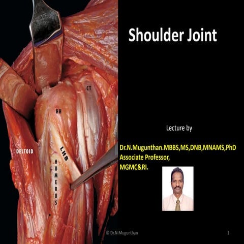Shoulder joint pdf lecture notes by Dr.N.Mugunthan | PDF | Death ...