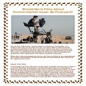 Should More Films About Environmental Issues Be Produced? | PDF