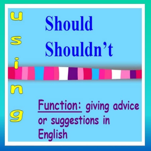 Should shouldn't | PPTX