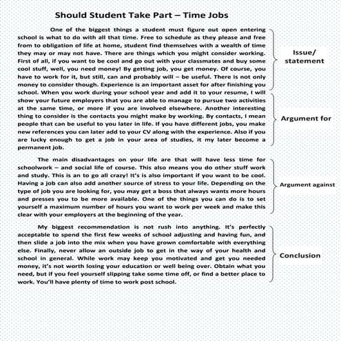 Should student take part time jobs (Artikel) | DOCX