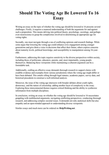 The Importance Of Voting Essay.pdf