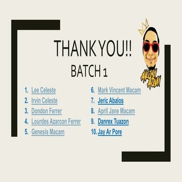 Shout out thank you!! | PPTX