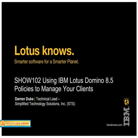 IBM Lotus Domino 8.5 | PPT
