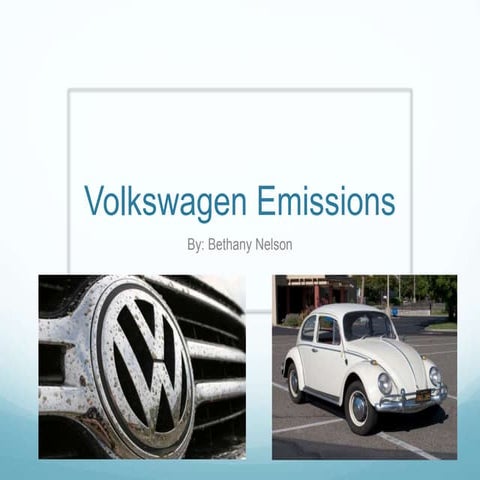 Volkswagen Emissions | PPT