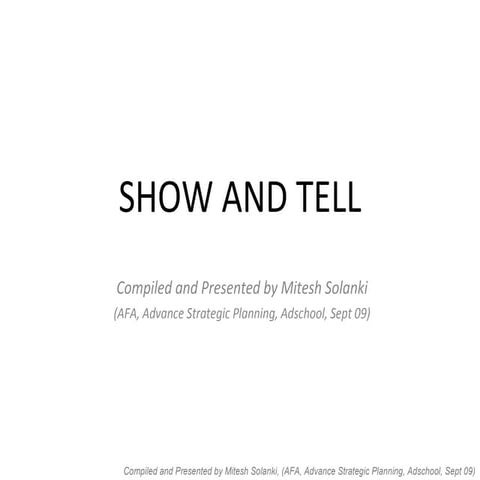 Show And Tell | PPT
