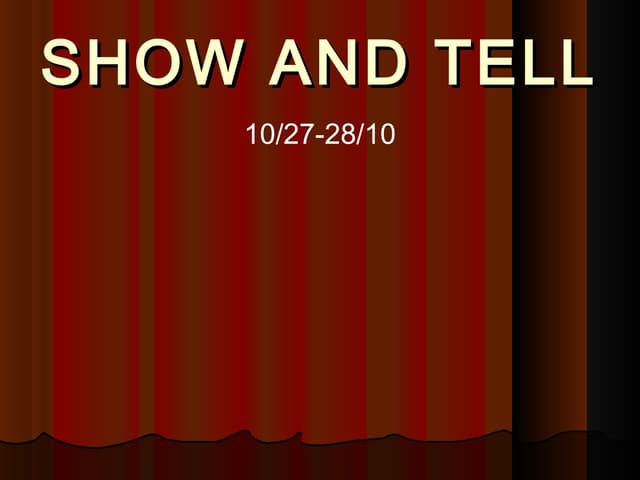 "Show, Don't Tell" | PDF