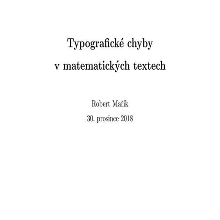 Časté typografické chyby | PPT