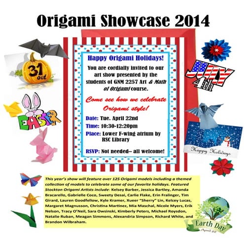 Origami Showcase 2014- Origami Holidays | PDF | National & Civic ...