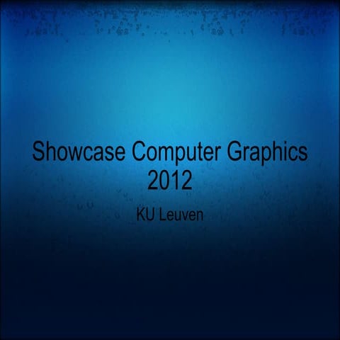 Showcase computer graphics 2012 | PPT