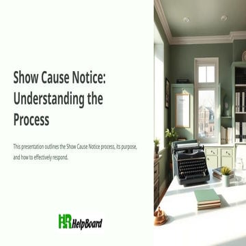 Show Cause Notice Format, Show Cause Letter | PPT
