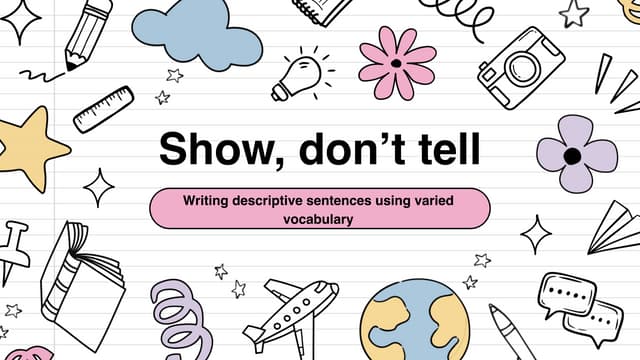 "Show, Don't Tell" | PDF