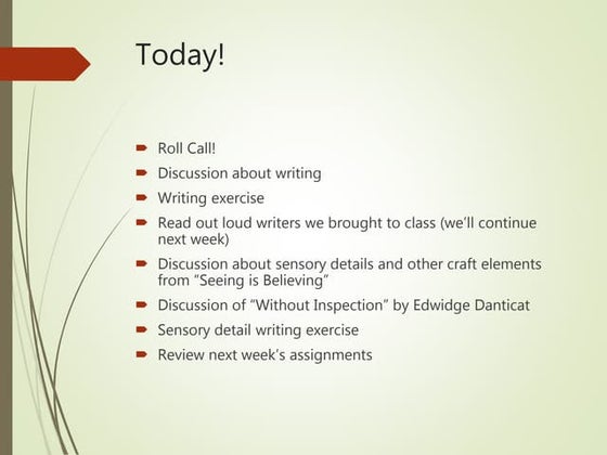 Introduction to descriptive writing | PPT