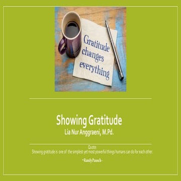 Showing Gratitude | PPTX