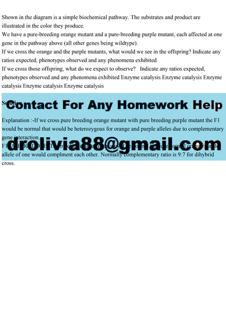 2. Gene interaction - complementary | PDF | Gardening | Home & Garden