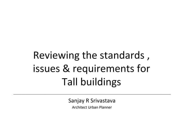 High rise construction | PPTX