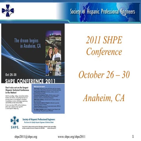 SHPE Conference 2011- As Presented at NILA 2011 | PPT