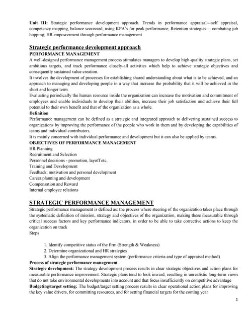 Performance Management Training | PPT