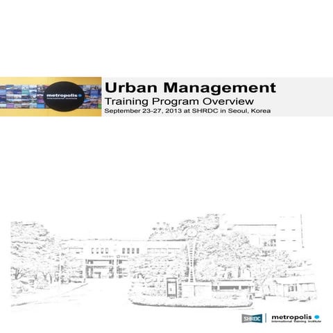 [Training Program Guide] Urban Management 130913 | PDF
