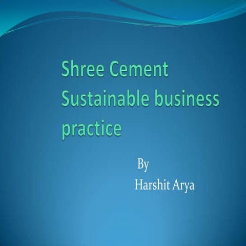Shree cement | PPTX