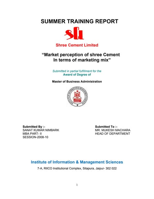 Shree Cement12 | PDF